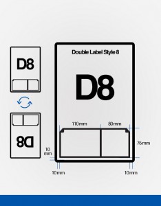 Double Integrated Label (D8) - Cheap Integrated Labels